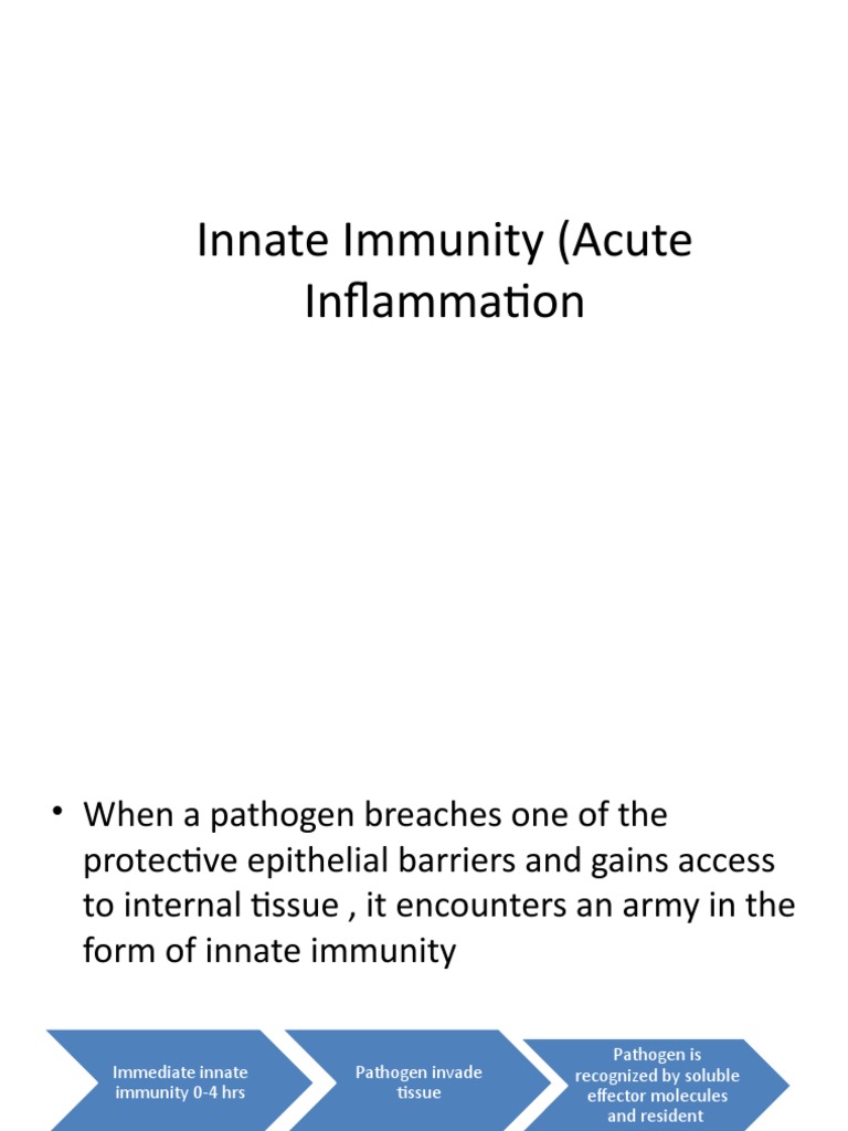 Lecture 3 Innate Immunity Recruitment Pdf Inflammation Innate