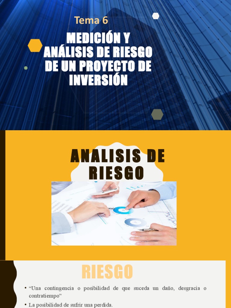 Medicion y Analisis de Riesgo de Un Proyecto de Inversion | PDF ...