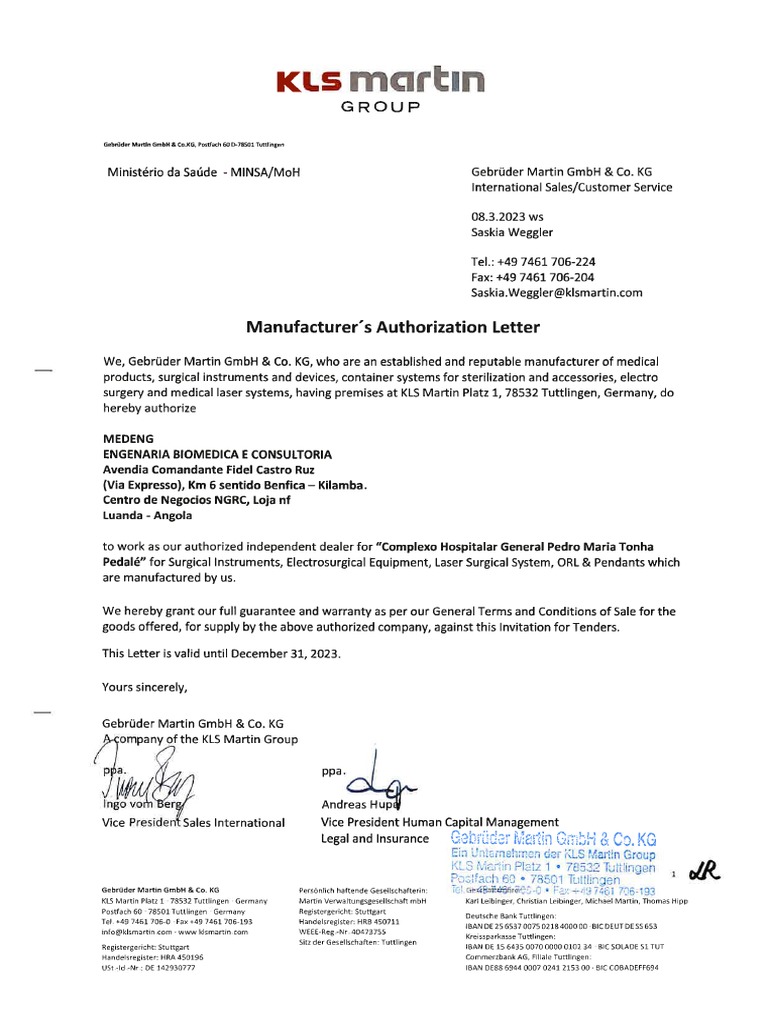 Authorization Letter - Signed | PDF