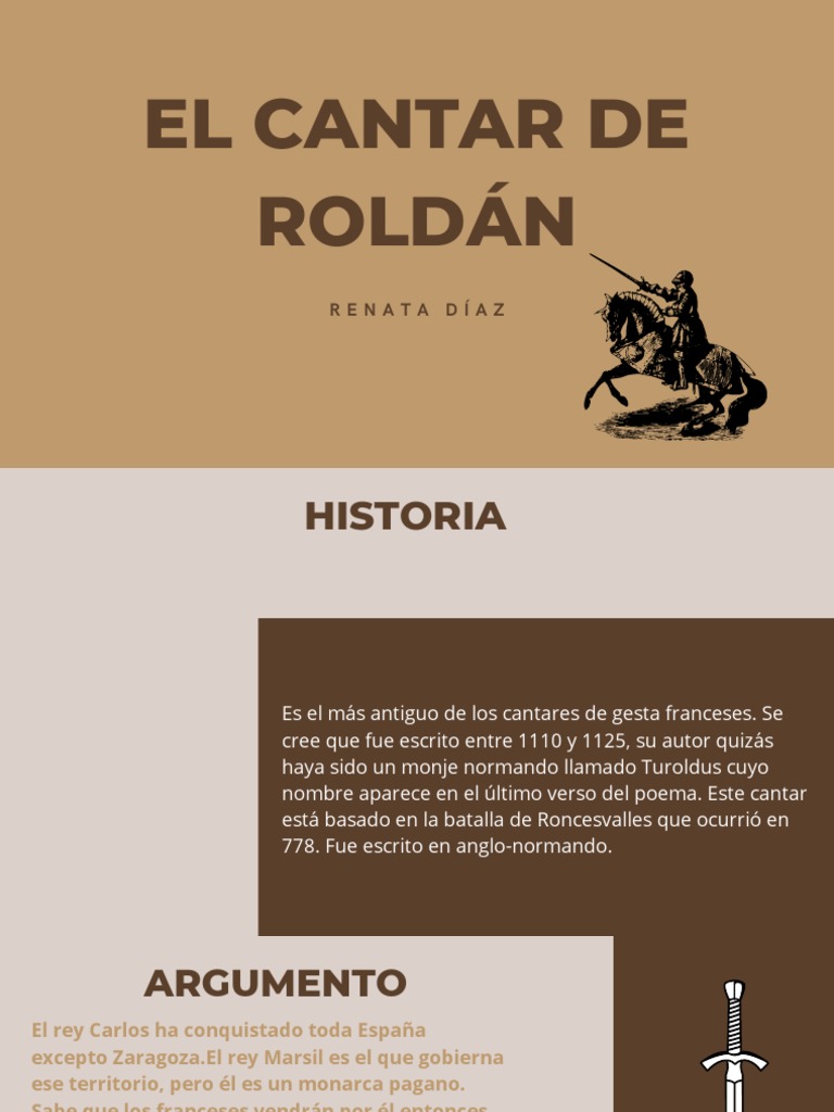 Cantar de Roldán | PDF | Metro (poesía) | Literatura francesa medieval
