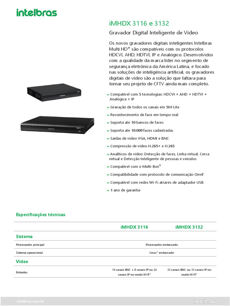Datasheet iMHDX 3116 e 3132 PDF | PDF | USB | HDMI