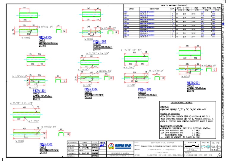 Sheet 012 Parts - A3-1.dwg PDF | PDF