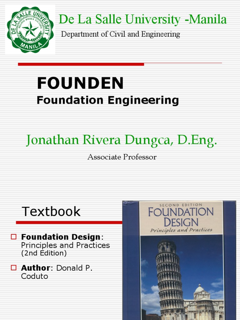 Chapters 1 - 2 | PDF | Deep Foundation | Engineering