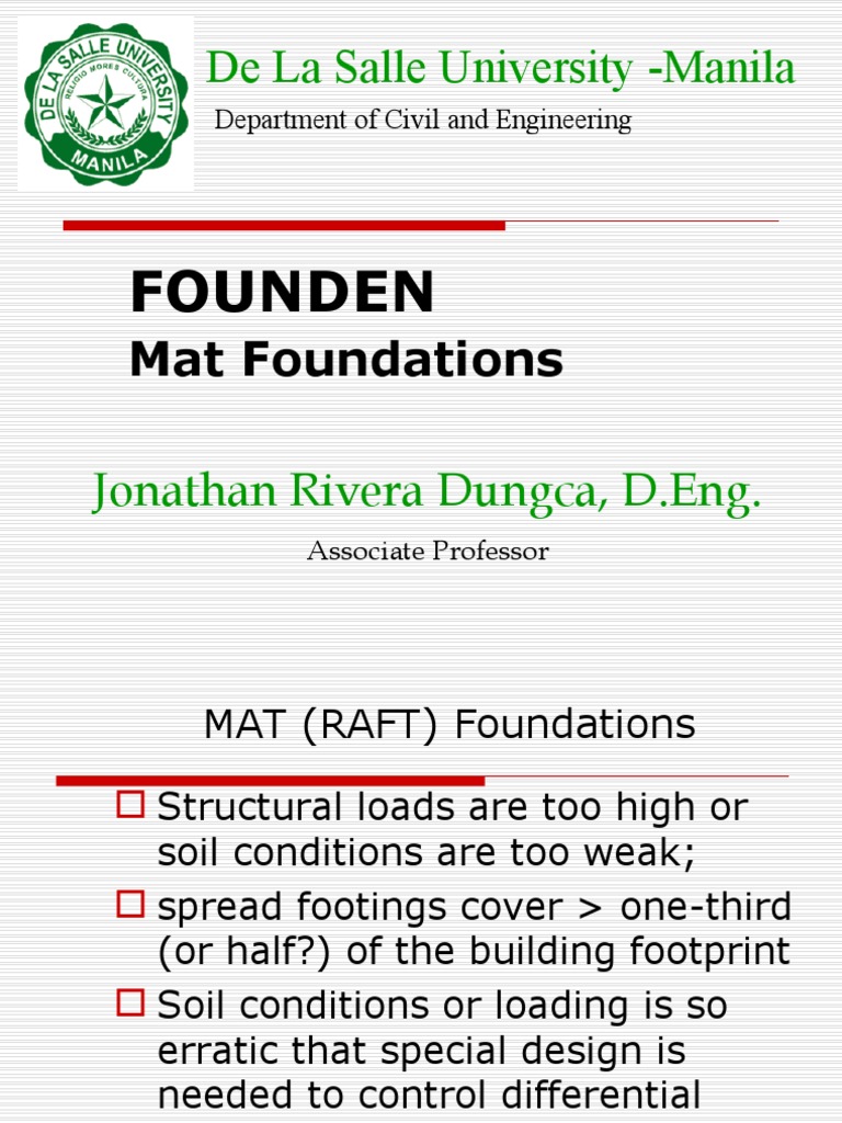 Chapter 10 Mat Foundations | PDF