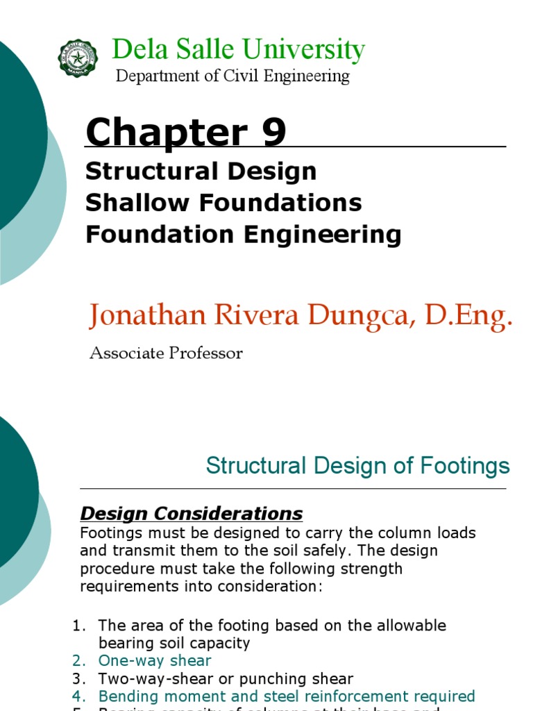 Chapter 9 Spread Footings Structural Design - 2 | PDF | Concrete | Foundation (Engineering)