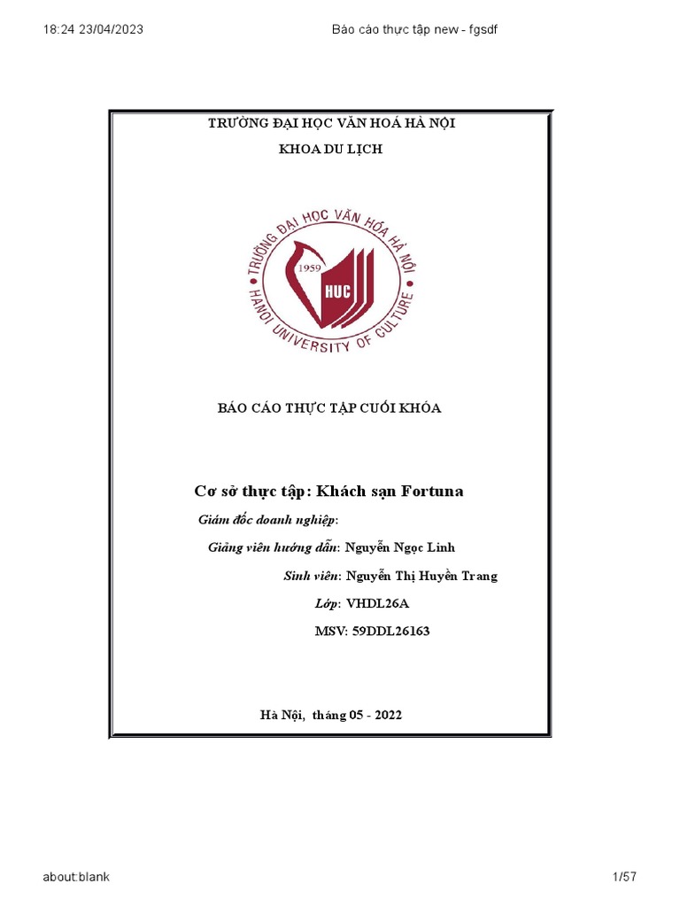 Báo cáo thực tập new - fgsdf PDF | PDF