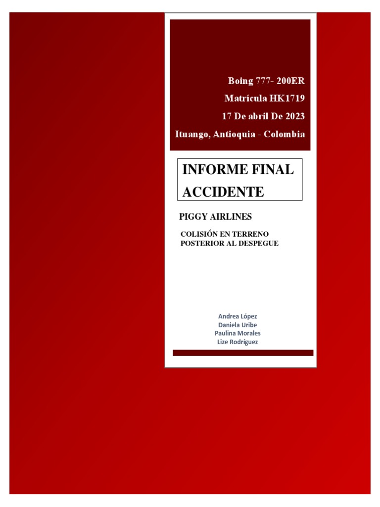 Informe Final1 | Descargar gratis PDF | Aeropuerto | Reglas de vuelo por instrumentos