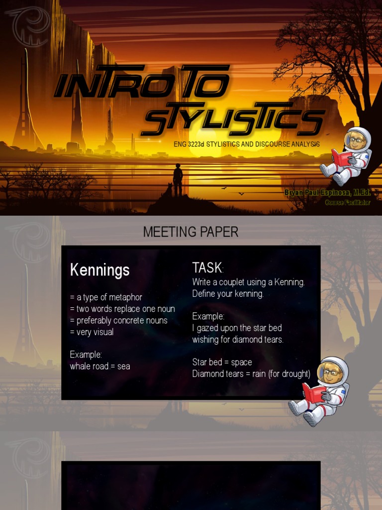 Module 1. Intro To Stylistics PDF | PDF