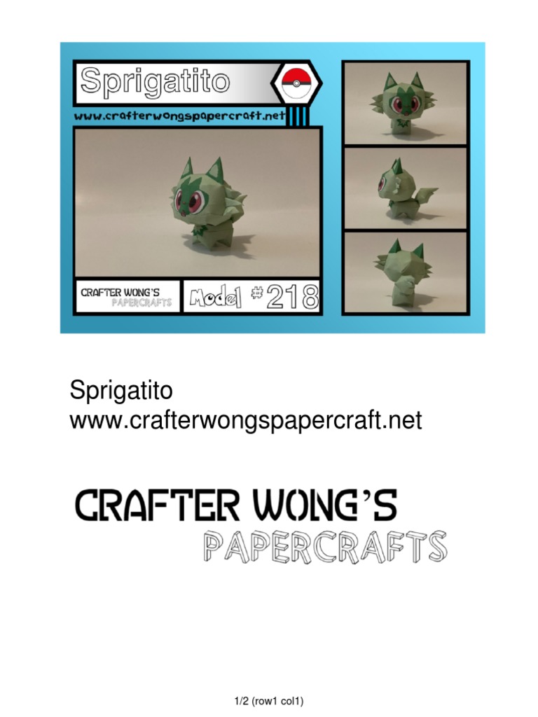 Lined Chibi Sprigatito | PDF