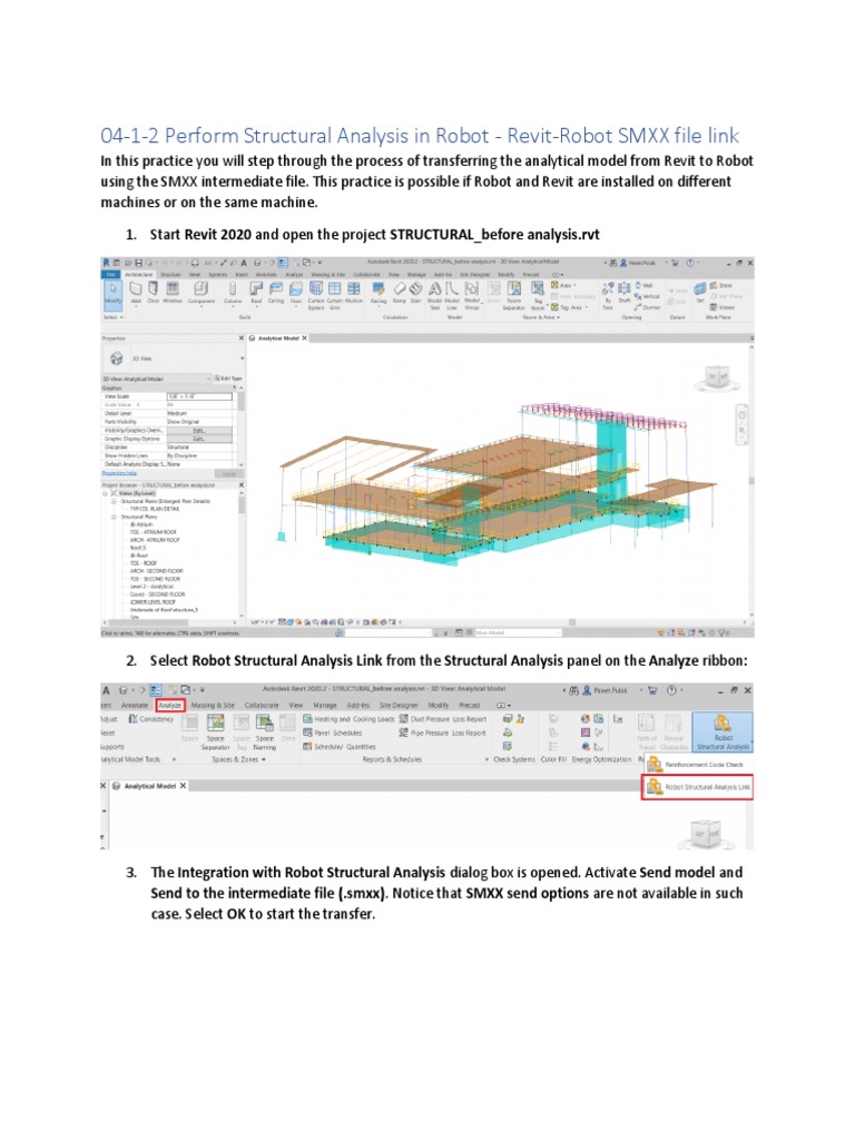SE-CBSA0001 - 1587586293 - 04-1-2 Creating A SMXX File in Revit and Opening It in Robot Tasks ...