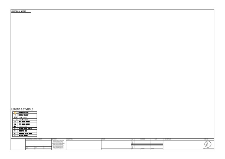 Electrical Template Plan (A3 Size) | PDF