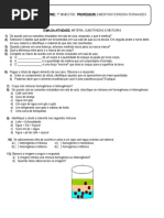 Atividade - 6º Ano - Misturas e Subst | PDF
