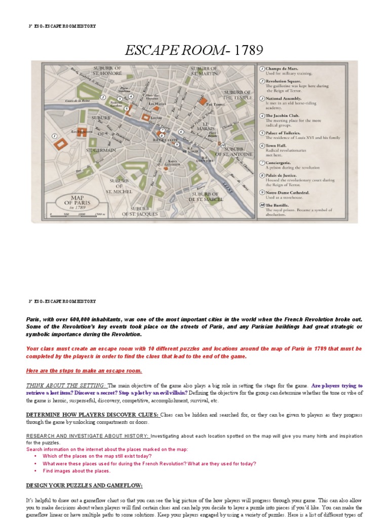 Rúbrica-de-evaluación-de-un-escape-room | PDF | Puzzles | Games Of ...