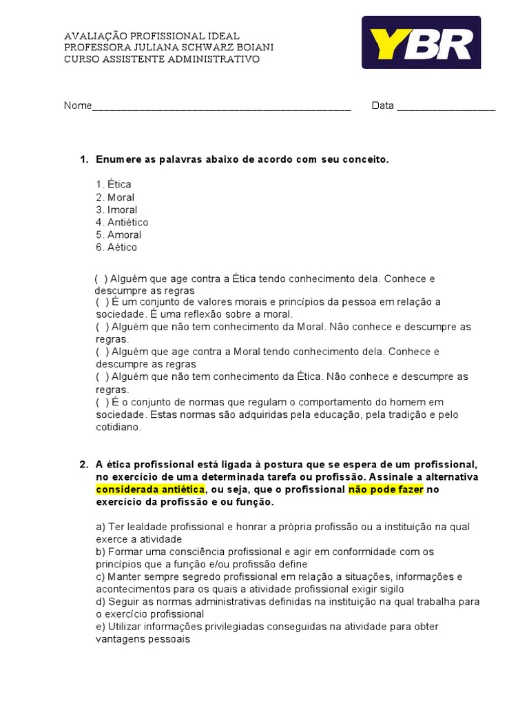 Avaliação Modular | PDF