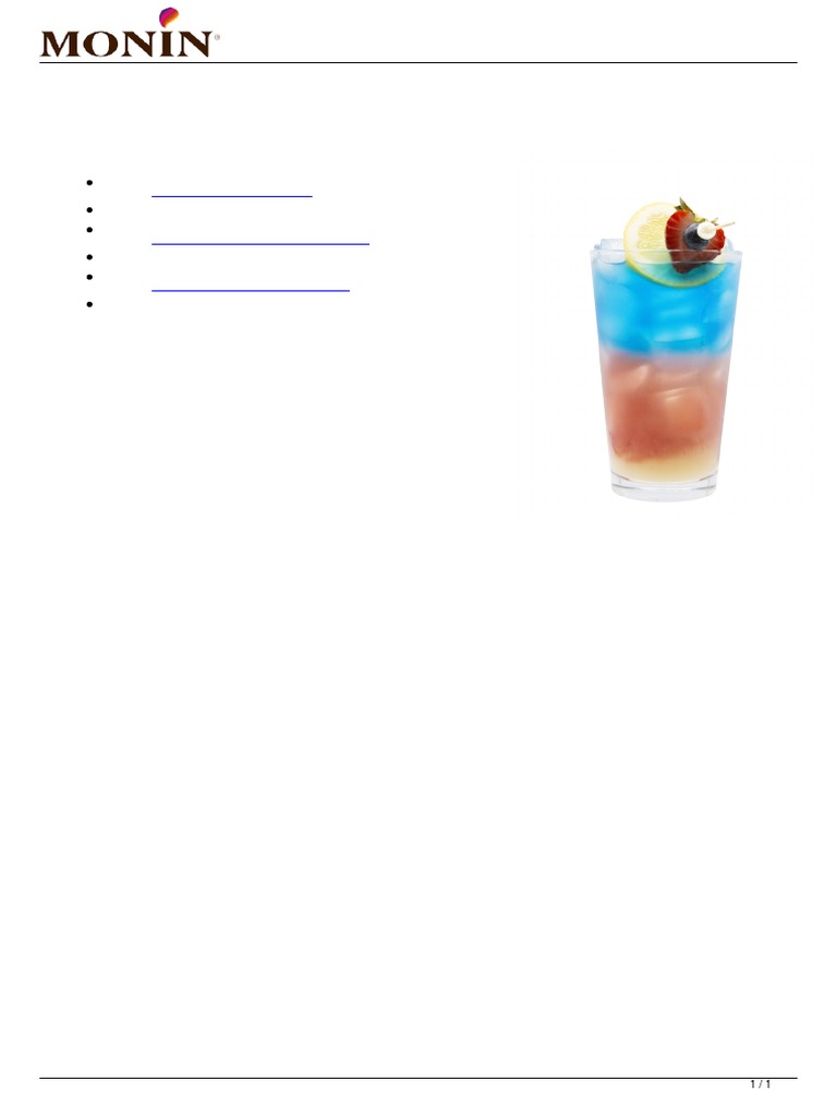 Monin Recipe Stars and Stripes Lemonade | PDF