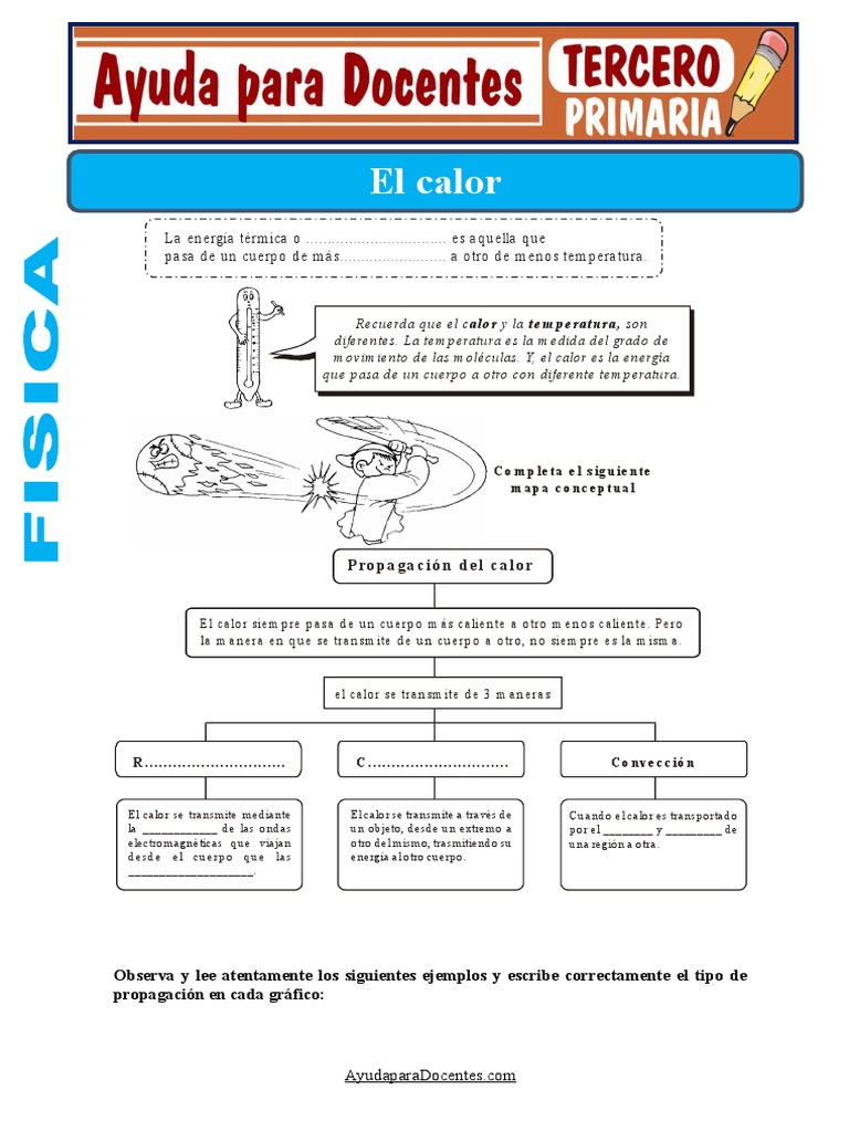 Actividades sobre Calor y Temperatura | PDF | Calor | Fenomeno fisico