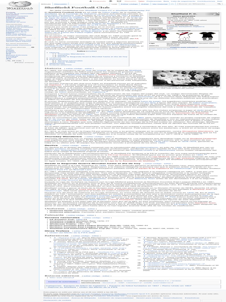 Sheffield Football Club | PDF