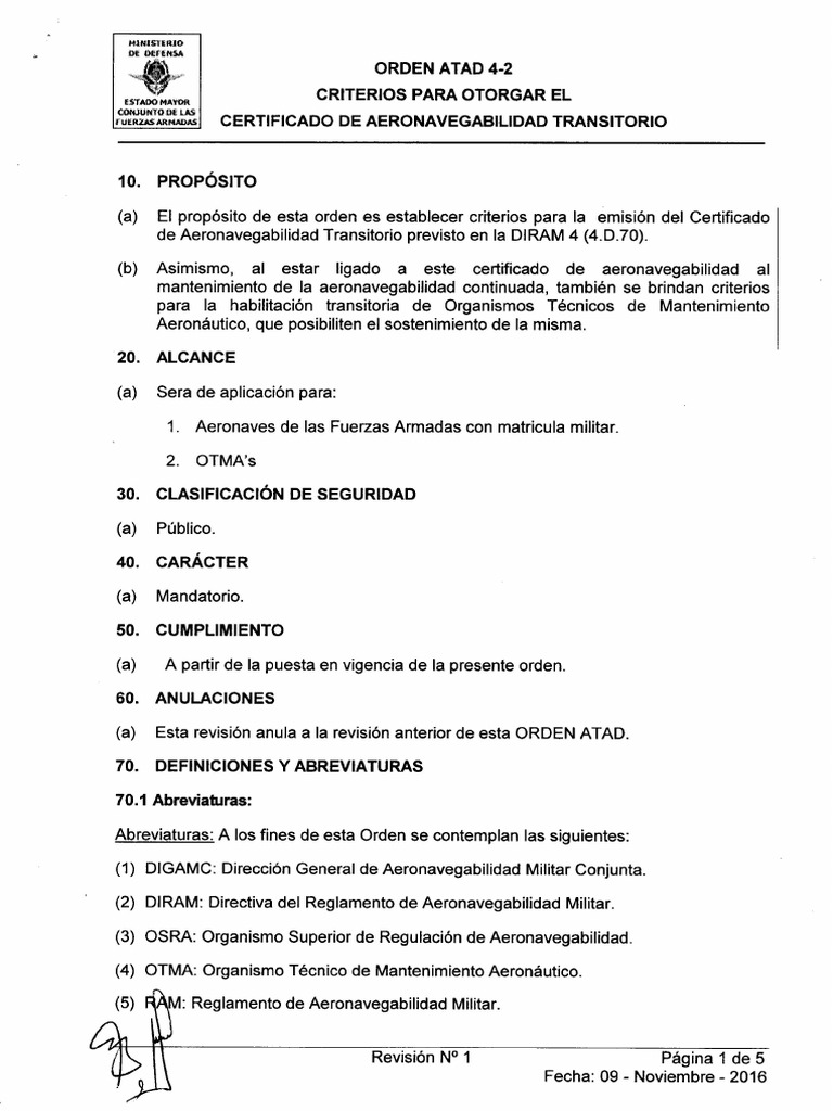 PDF Orden Atad 4-2 Rev. 1 PDF | PDF