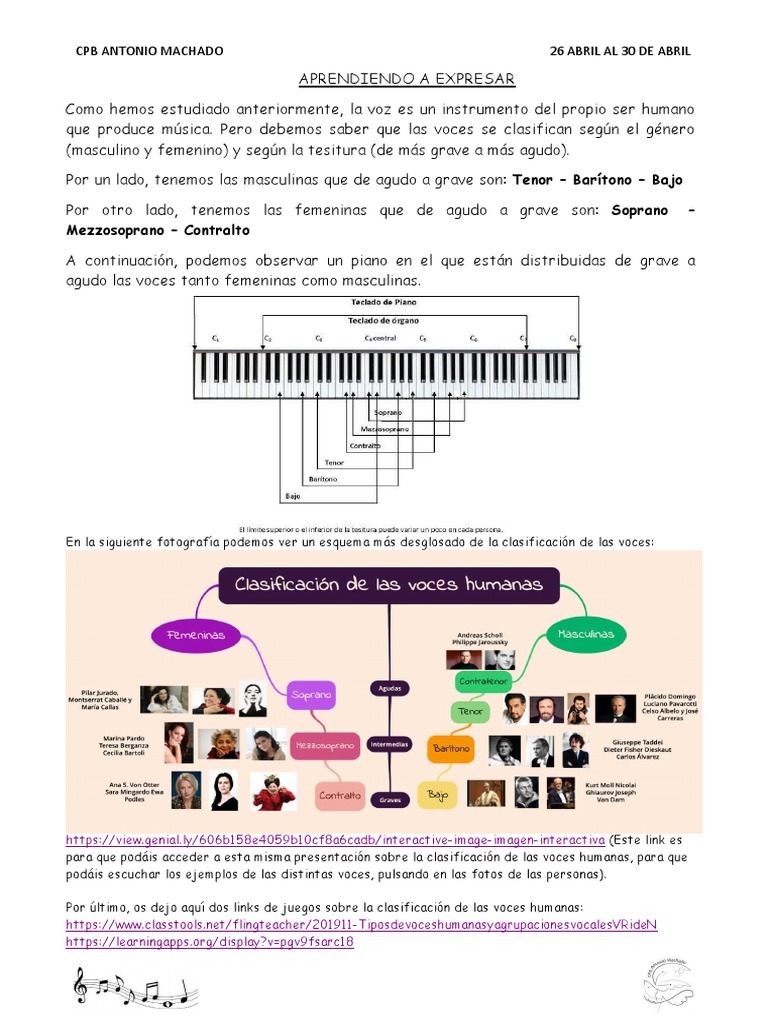 Clasificación de Voces Humanas | PDF