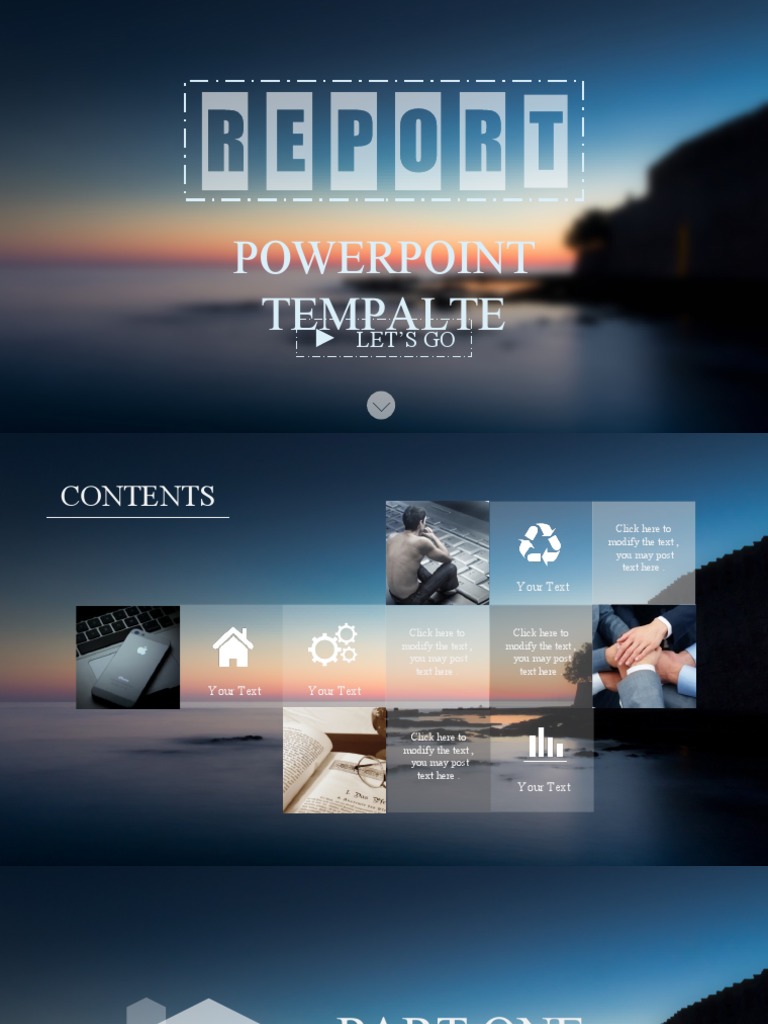 Powerpoint Tempalte: Let'S Go | PDF | Communication Design | Multimedia
