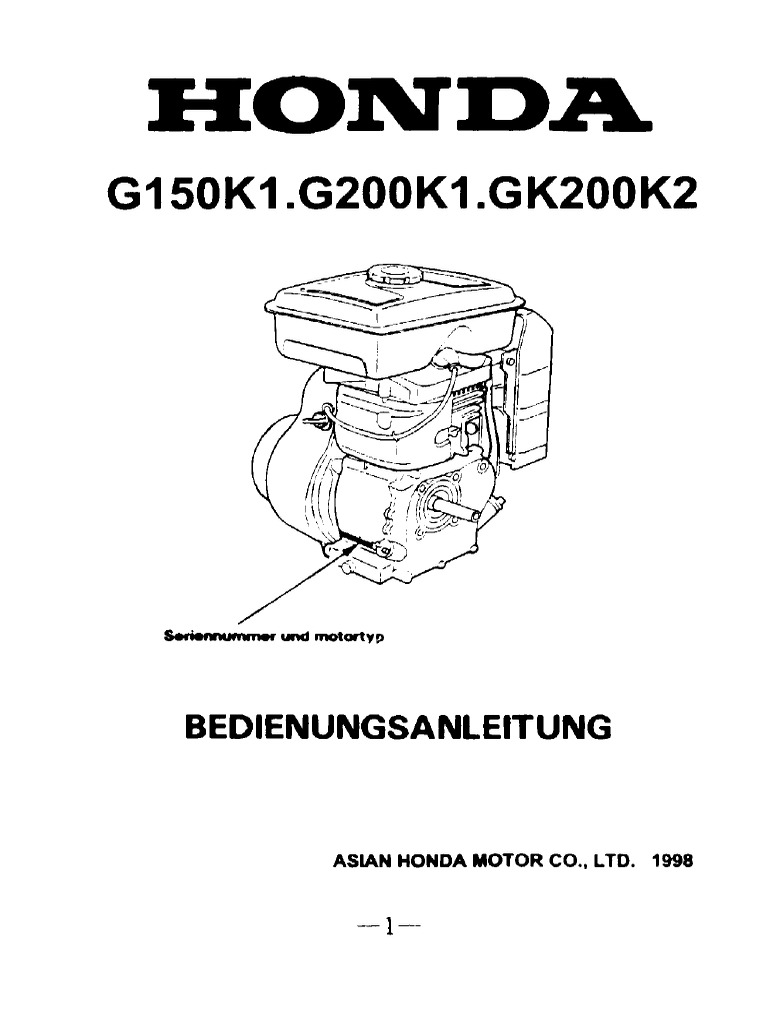 Manual Moto Honda g150 PDF | PDF
