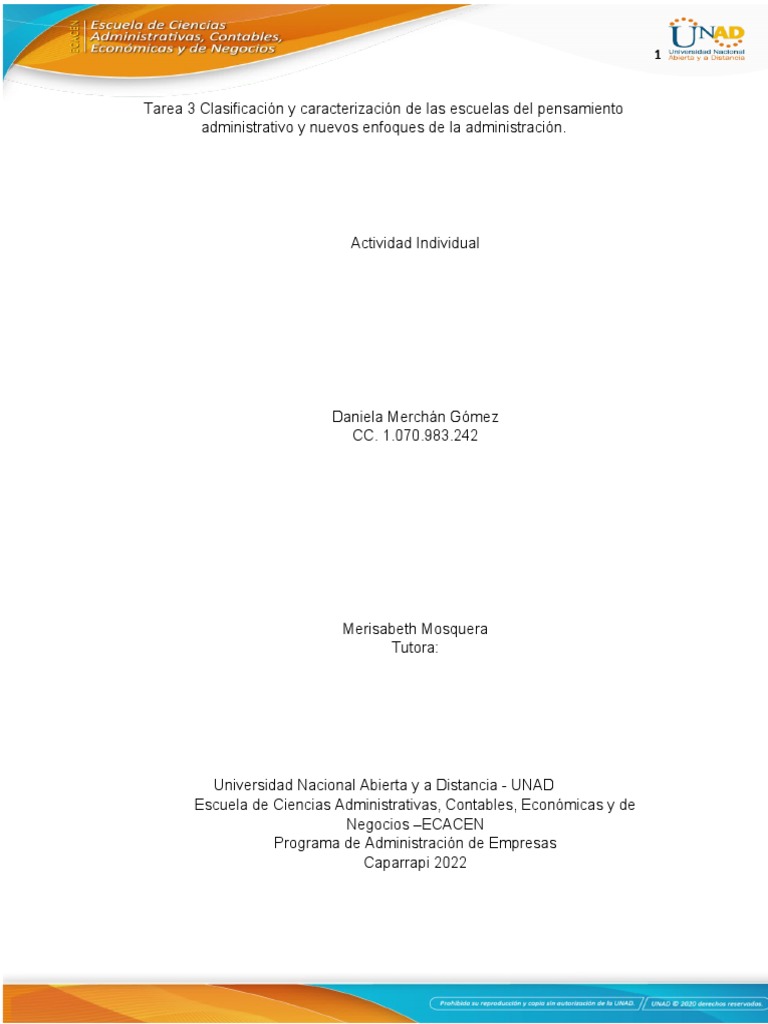 Tarea - 3 - Daniela Merchan Gomez | PDF | Ciencia de sistemas | Business