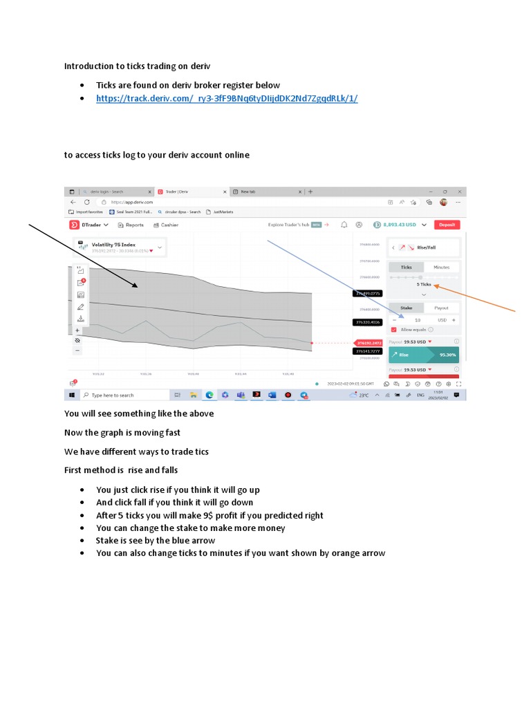 Deriv Ticks Introduction PDF | PDF