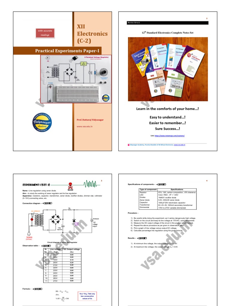 12th Practical Booklet 1 2 With Readings | PDF