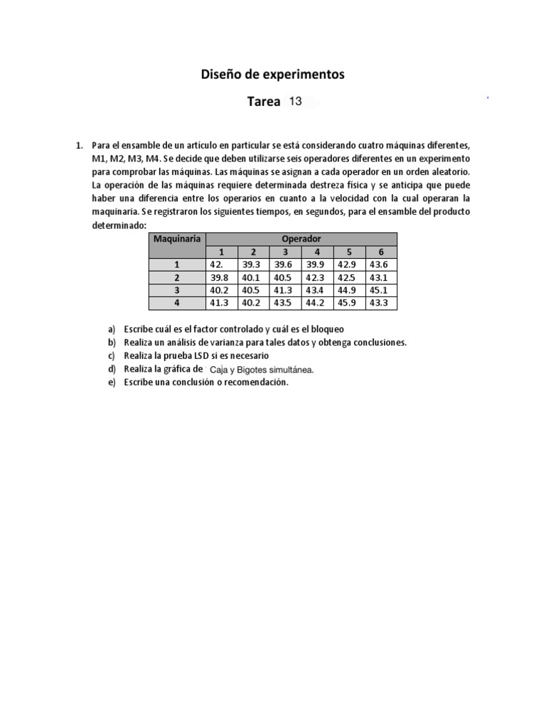 Tarea 13 Diseno | PDF