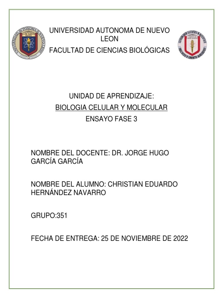 EV3-HNCE-Biocel-351.pdf | PDF | Proteínas | Biología Celular)