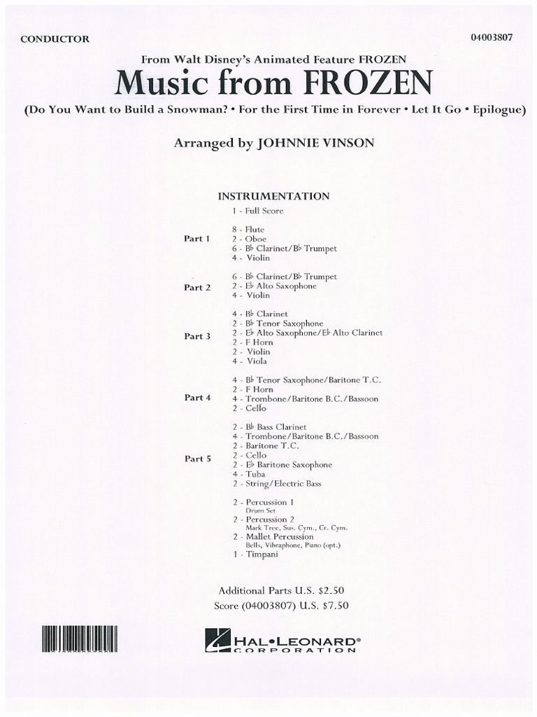 Frozen Full Score | PDF