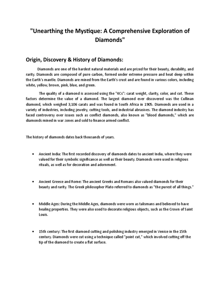 Diamond | PDF | Diamond | Gemstone