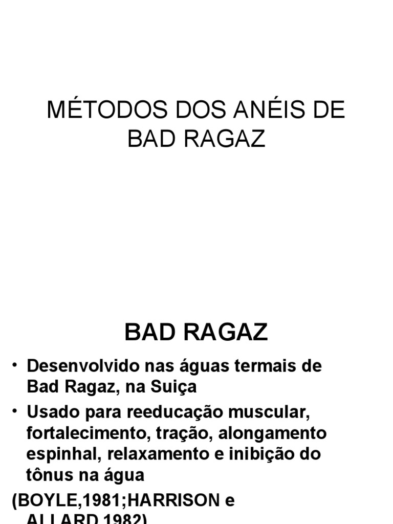 Métodos Dos Anéis de Bad Ragaz | PDF
