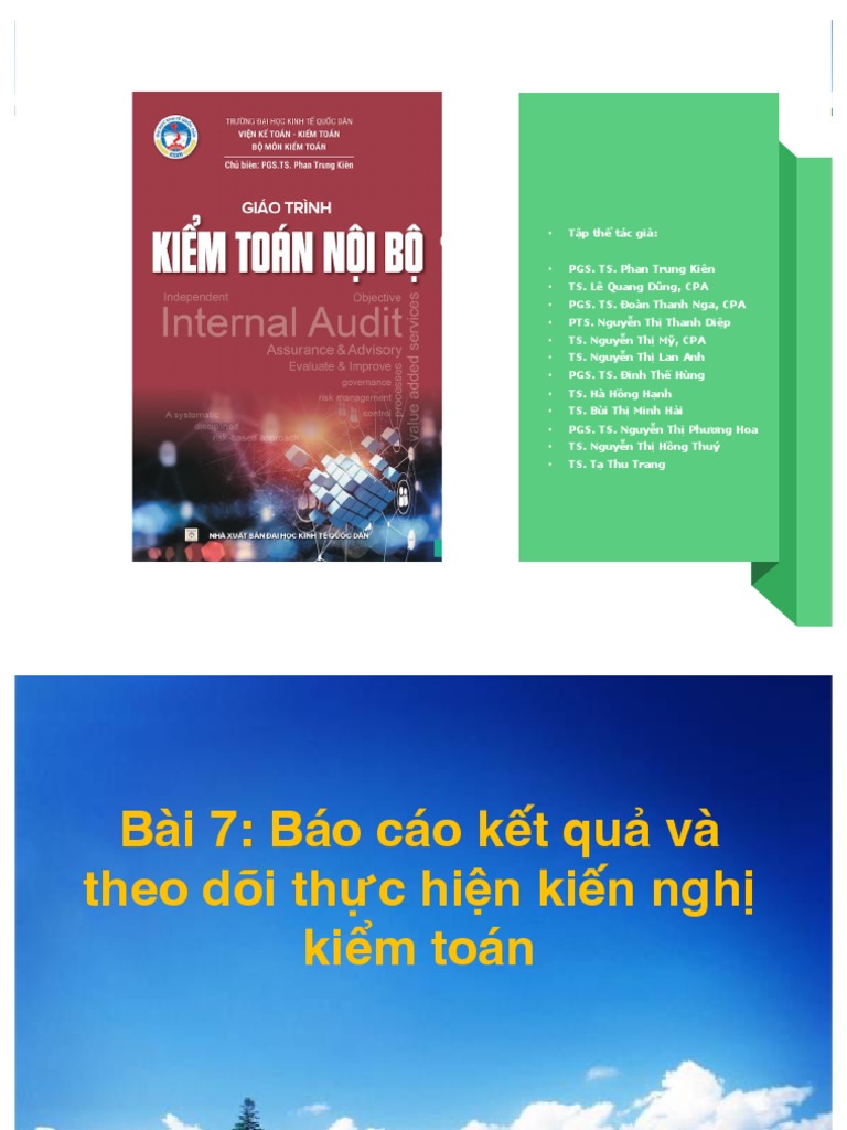 IA - B7C8 Báo cáo kết quả và theo dõi thực hiện kiến nghị 2022 s PDF | PDF