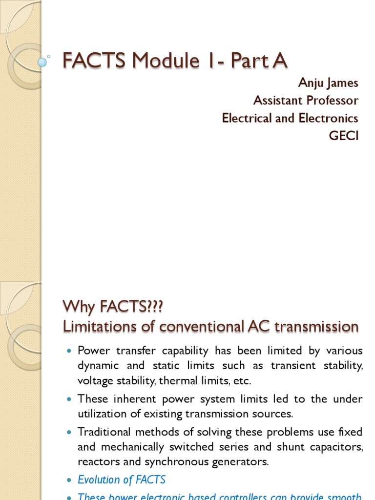 Conventional ACTm LIMITATIONS | PDF | Electric Power Transmission | Ac ...
