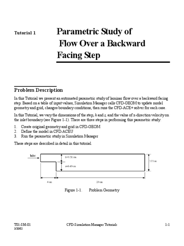 SimMan Tut 01 Backstep | PDF | Fluid Dynamics | Teaching Mathematics