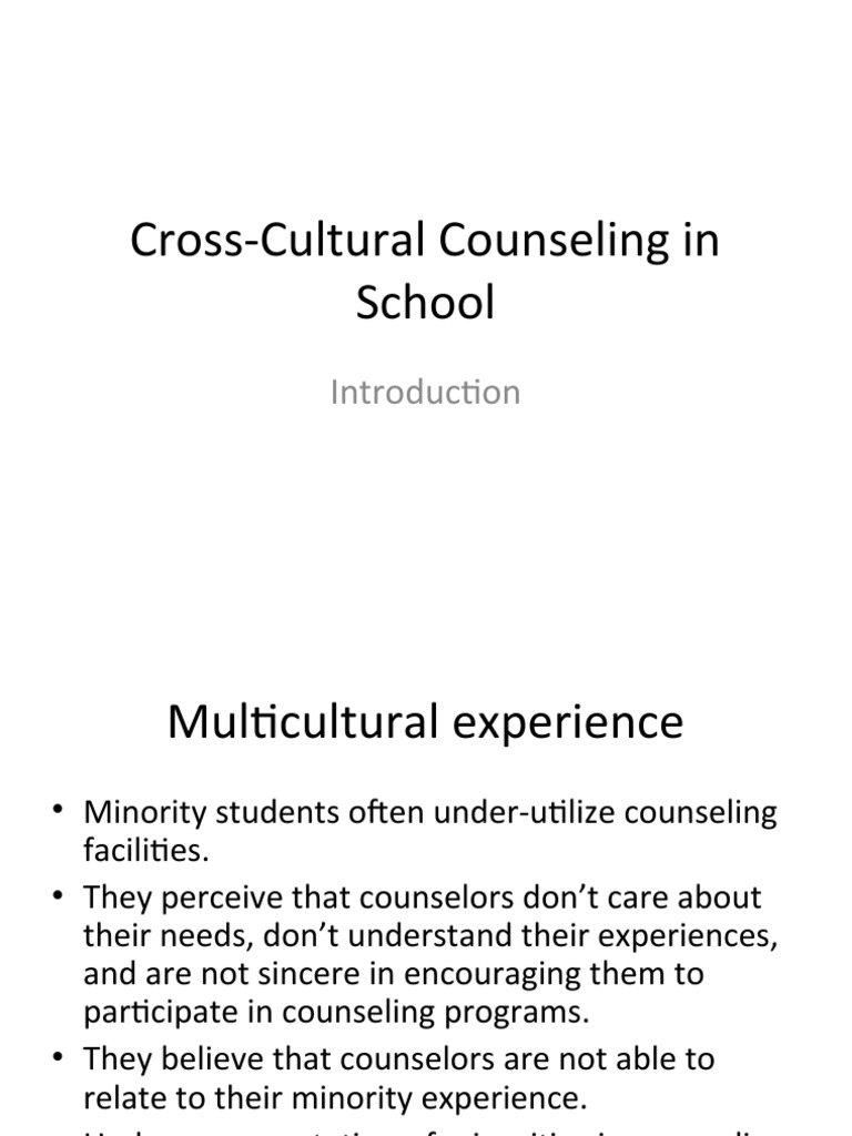 Cross-Cultural - Counseling - in - School | Download Free PDF ...