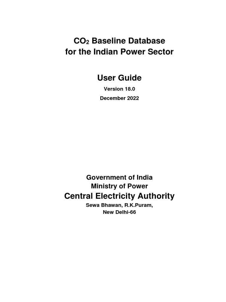 CO2 Data Base PDF | PDF | Clean Development Mechanism | Emission Intensity