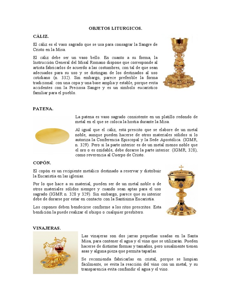 Objetos Liturgicos | PDF