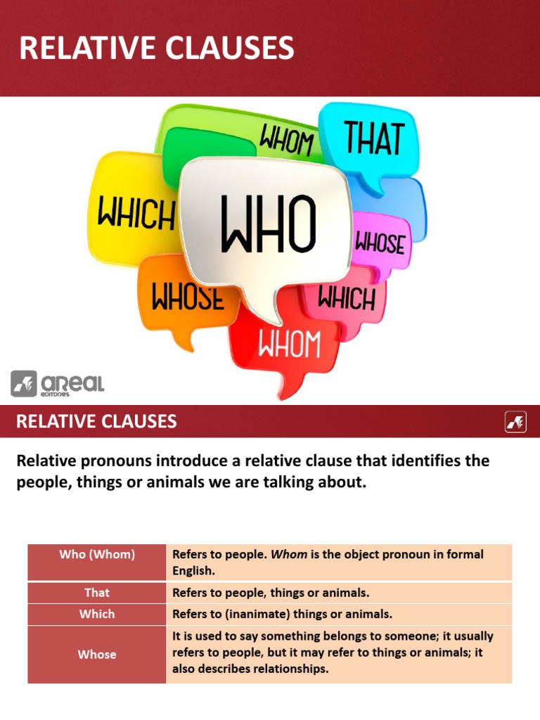 Relative Clauses: An Introduction to Relative Pronouns and Their Usage ...