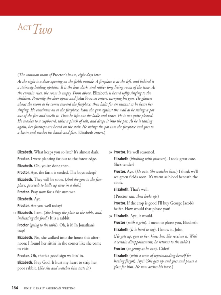 The Crucible Act II | PDF