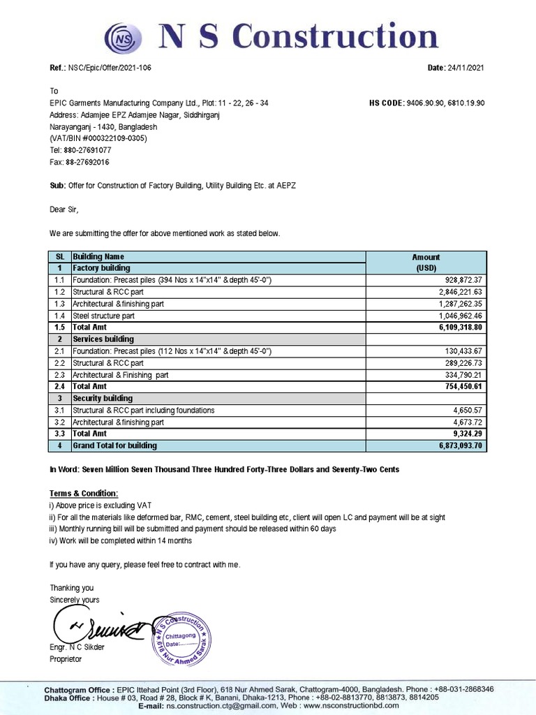 Summary of Offer | PDF