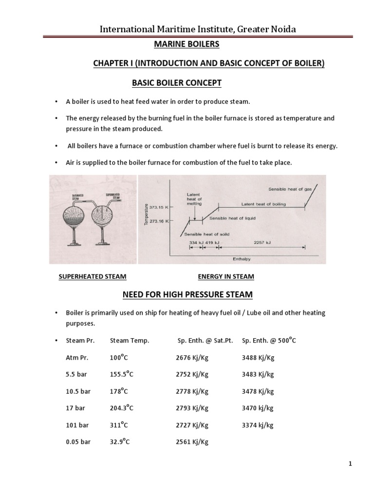 4.0 Marine Boiler and Steam Engineering PDF | PDF