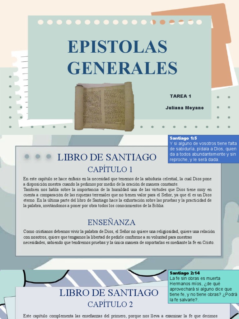 Epistolas Generales | PDF | Fe | Dios
