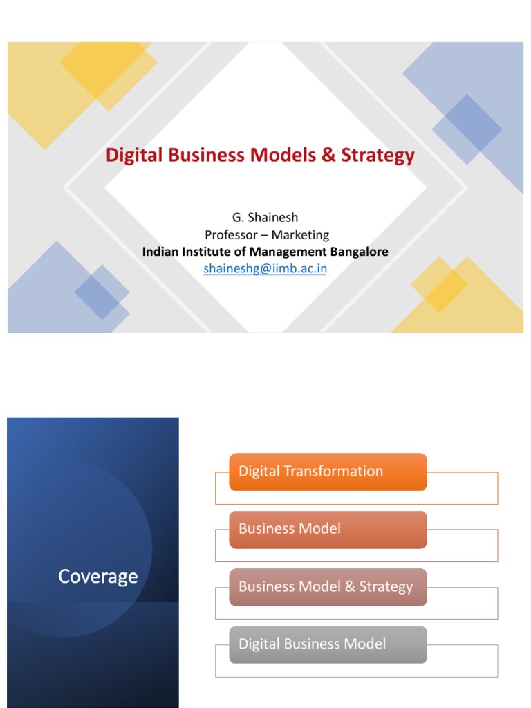Sessions 2 3 4 Digital Business Models and Strategy PDF | PDF ...