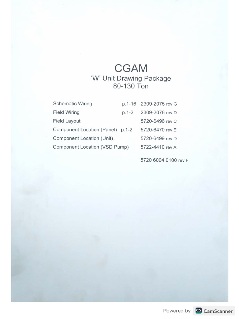 Chiller Trane Xgam 110f 2f02 Xxb2 A1a1 A1ax Xa1a 1axx XXXX Xa1a 3x1d ...