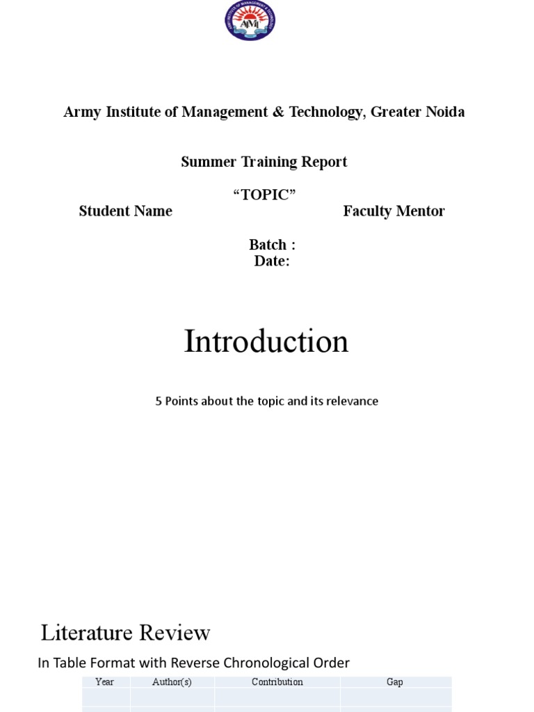 STR Presentation Template | PDF
