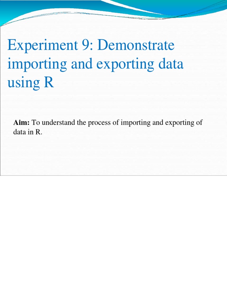 Stat - R - (Exp.9 & Exp.10) - 03.05.2023 | PDF