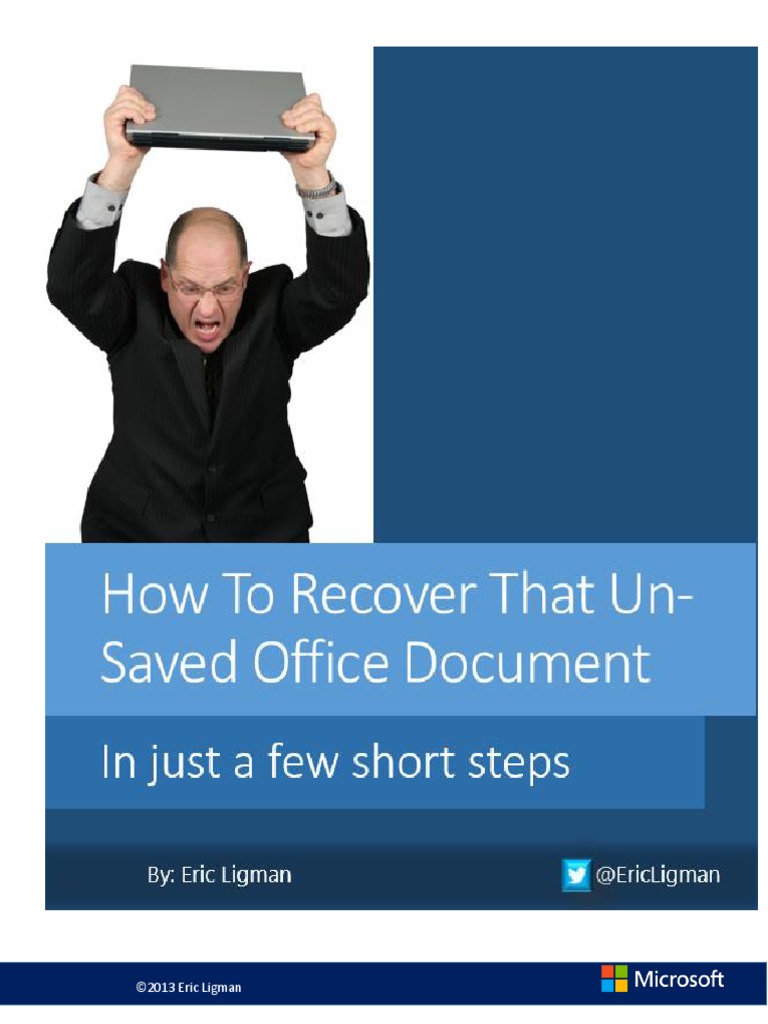 How To Recover Office PDF | PDF | Microsoft Office 2010 | Computer File