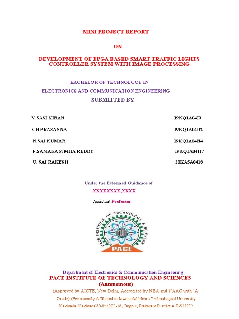 Mini Project Document | PDF | Image Segmentation | Hardware Description Language
